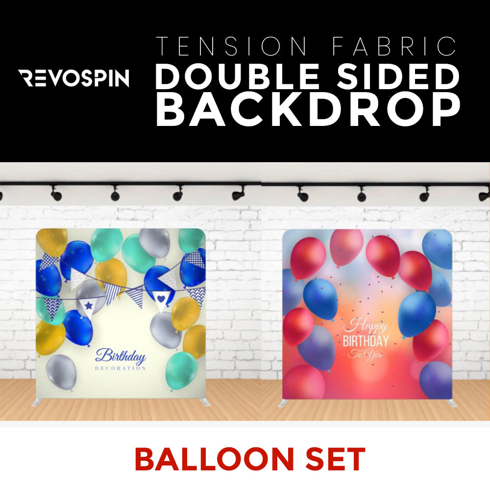 Balloon Set-4 Double Sided Tension Fabric Photo Booth Backdrop – RevoSpin