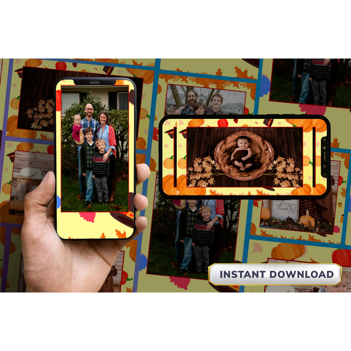 Thanksgiving Design-1 - 360 Photo Booth Template | RevoSpin