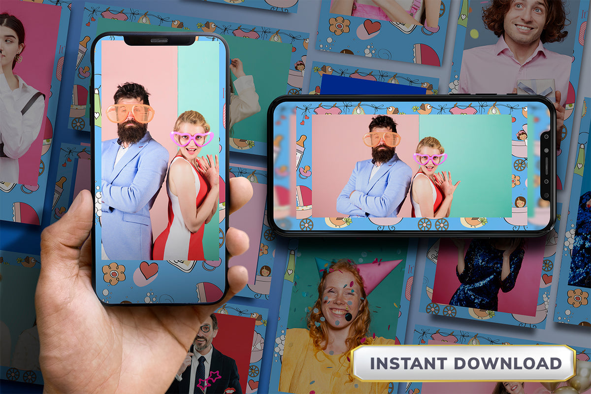 Baby Shower Design-1 - 360 Photo Booth Template | RevoSpin
