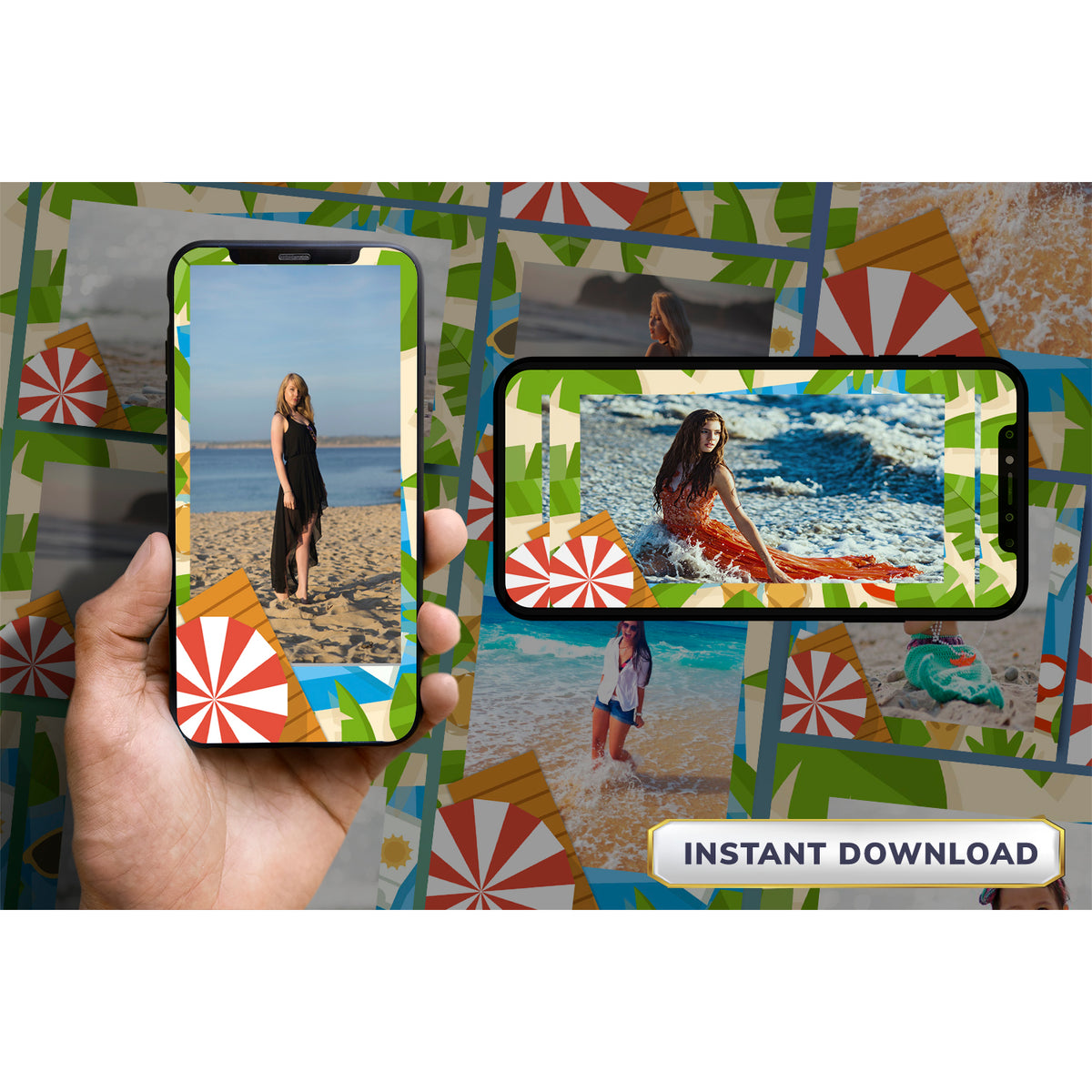 Seasonal Summer Design-2 - 360 Photo Booth Template | RevoSpin