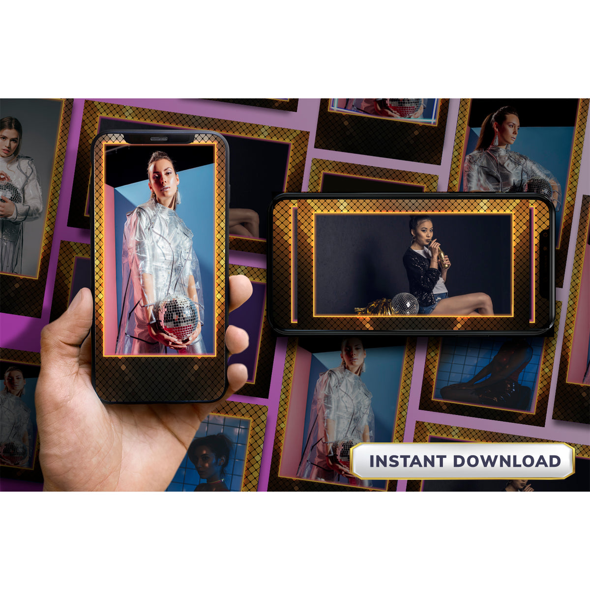 Disco Disco! Design-2 - 360 Photo Booth Template | RevoSpin