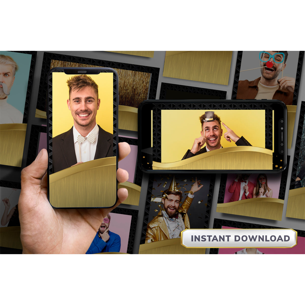 Graduation Background Design-4 - 360 Photo Booth Template | RevoSpin