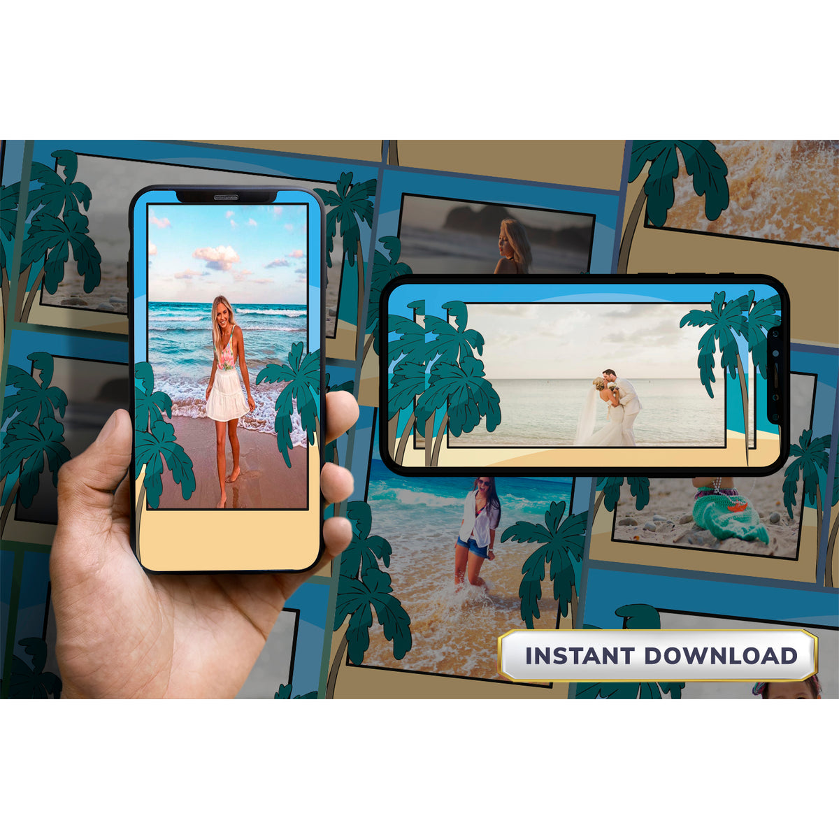 Summer Design-4 - 360 Photo Booth Template | RevoSpin