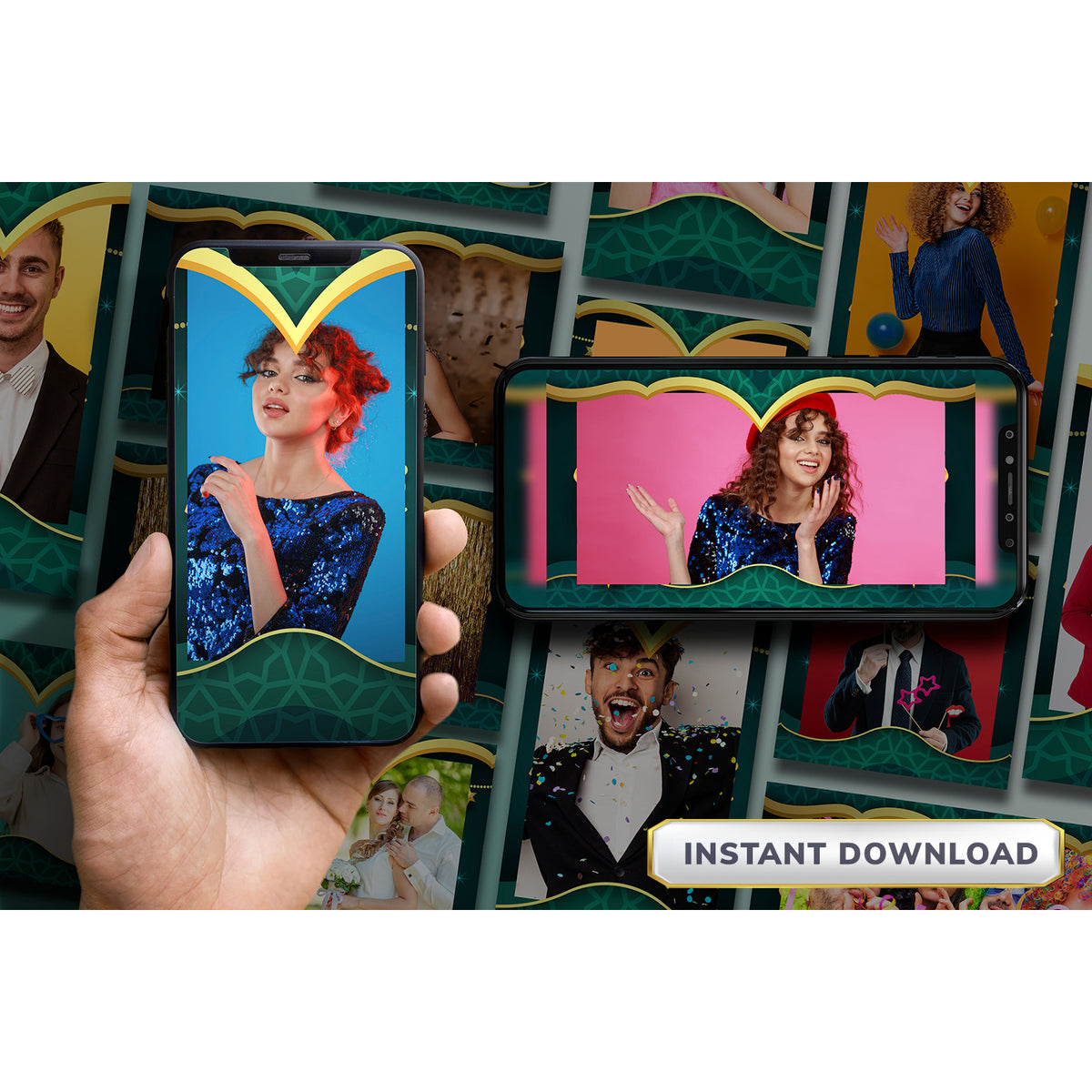 Arabic Design-5 - 360 Photo Booth Template | RevoSpin