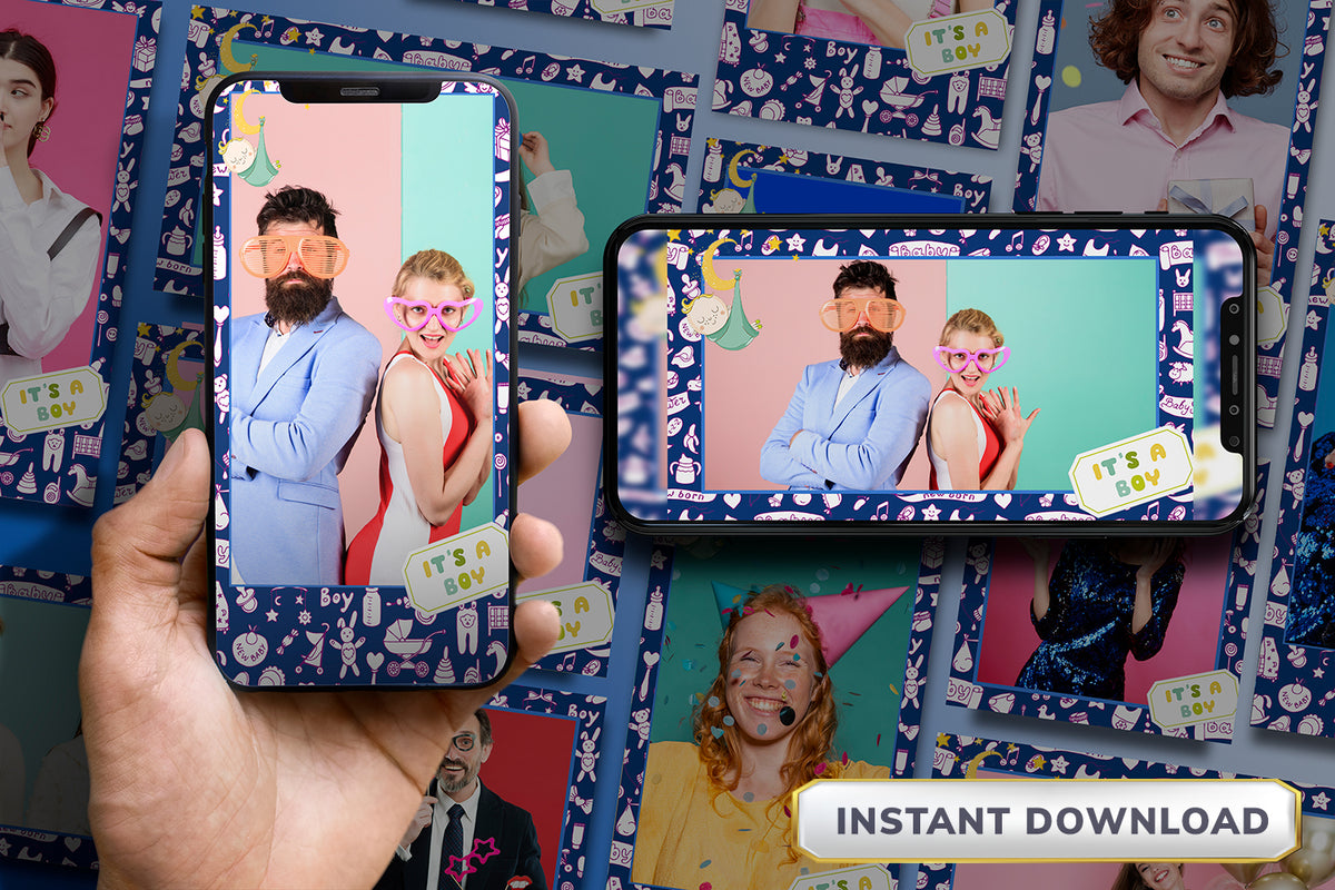 Baby Shower Design-5 - 360 Photo Booth Template | RevoSpin