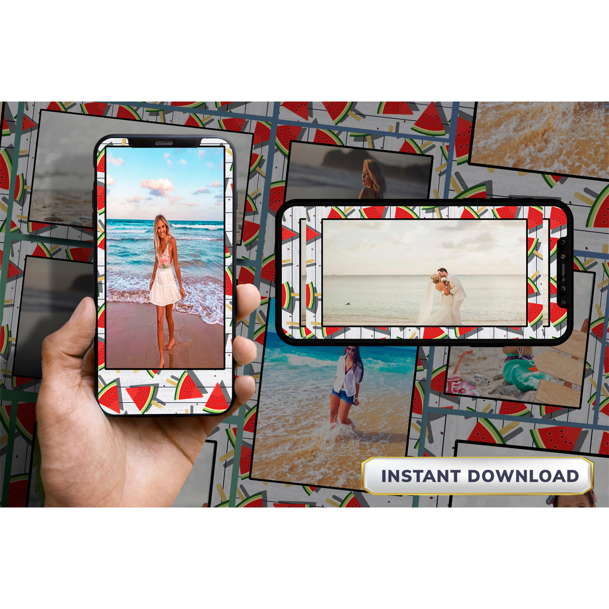 Summer Design-6 - 360 Photo Booth Template | RevoSpin