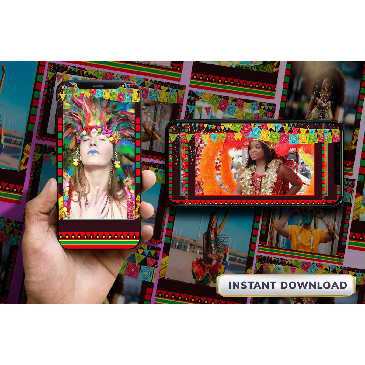 Fiesta Design-6 - 360 Photo Booth Template | RevoSpin
