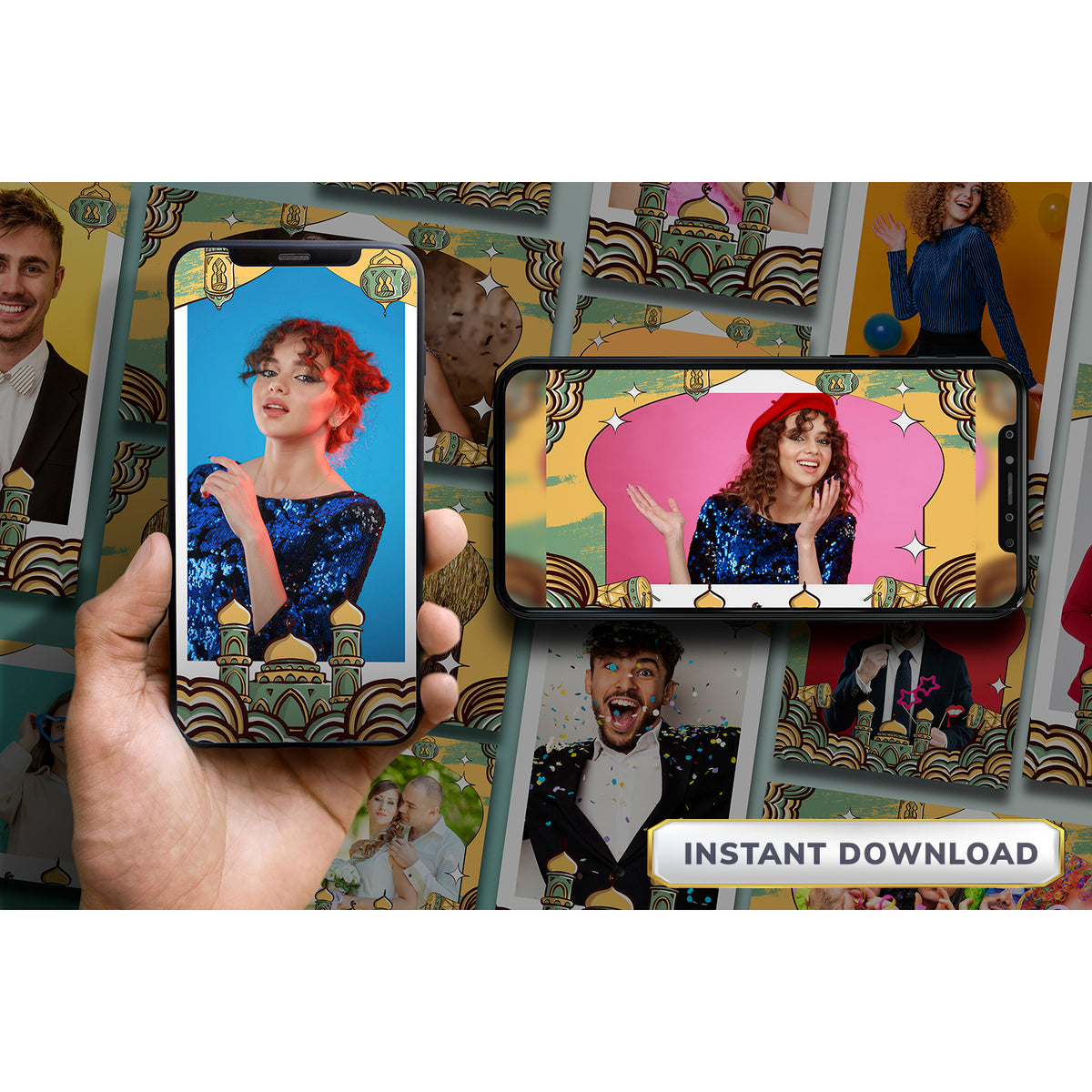 Arabic Design-7 - 360 Photo Booth Template | RevoSpin