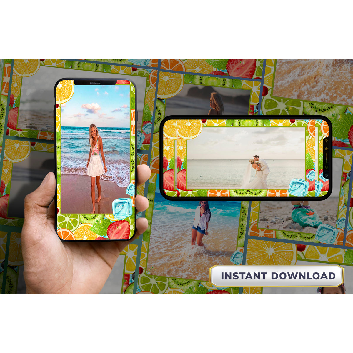 Summer Design-9 - 360 Photo Booth Template | RevoSpin